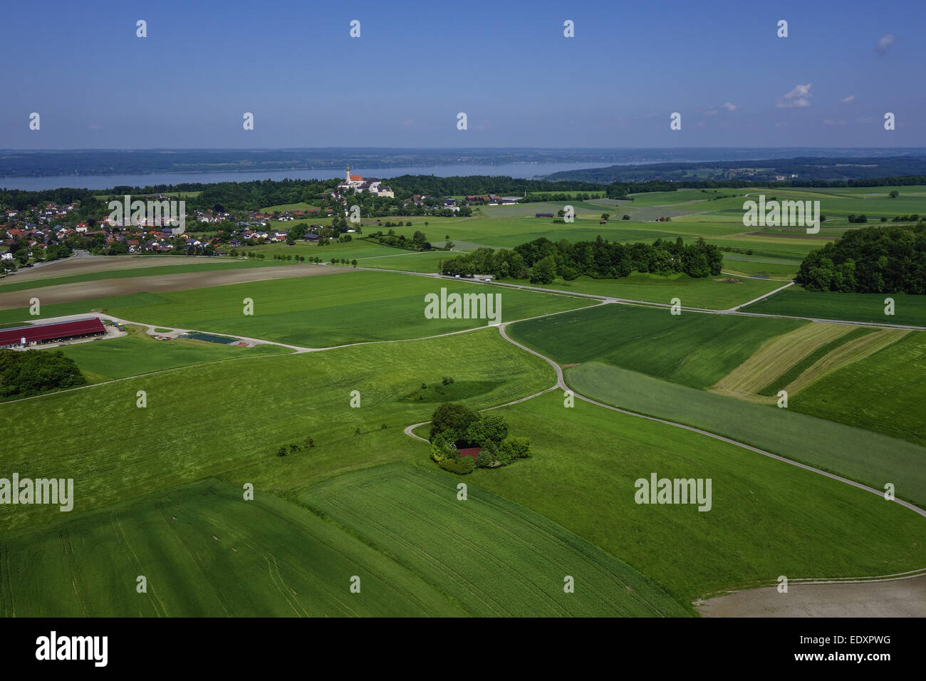 Deutschland, Bayern, Oberbayern, Kloster Andechs im Fünf-Seen-Land ...