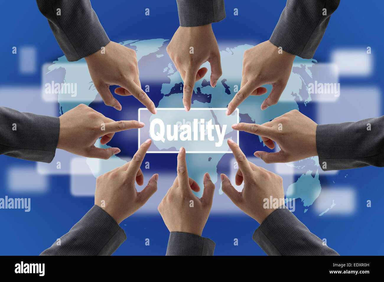 Business Quality Teamwork Concept Stock Photo - Alamy