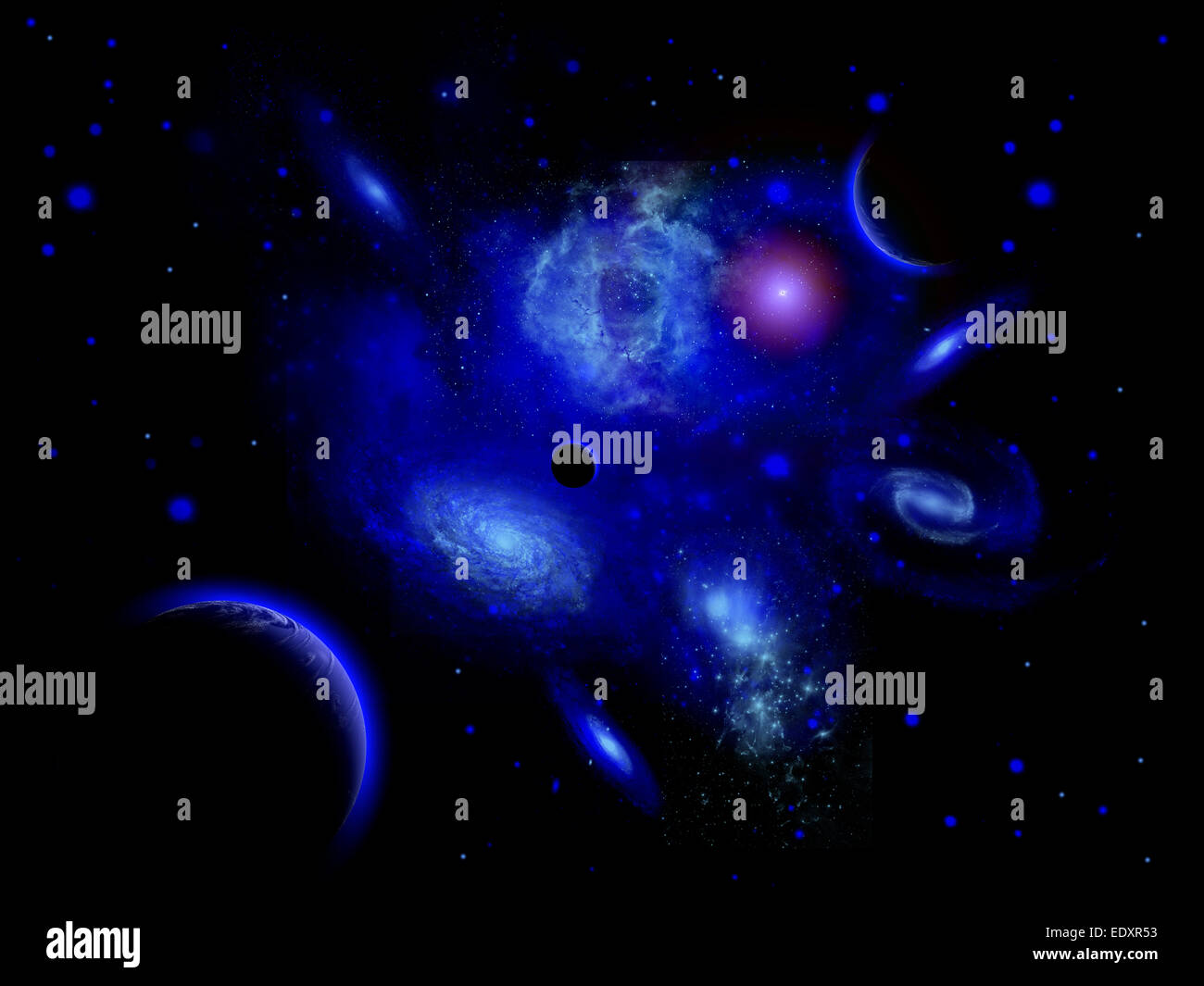 Space planets stars hi-res stock photography and images - Alamy