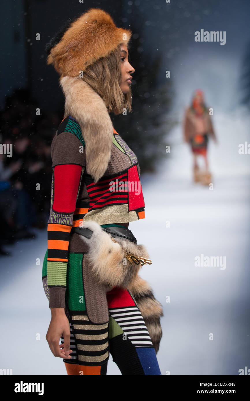 London, UK. 11th January 2015. Lindley Hall, London, UK. Model Jourdan ...