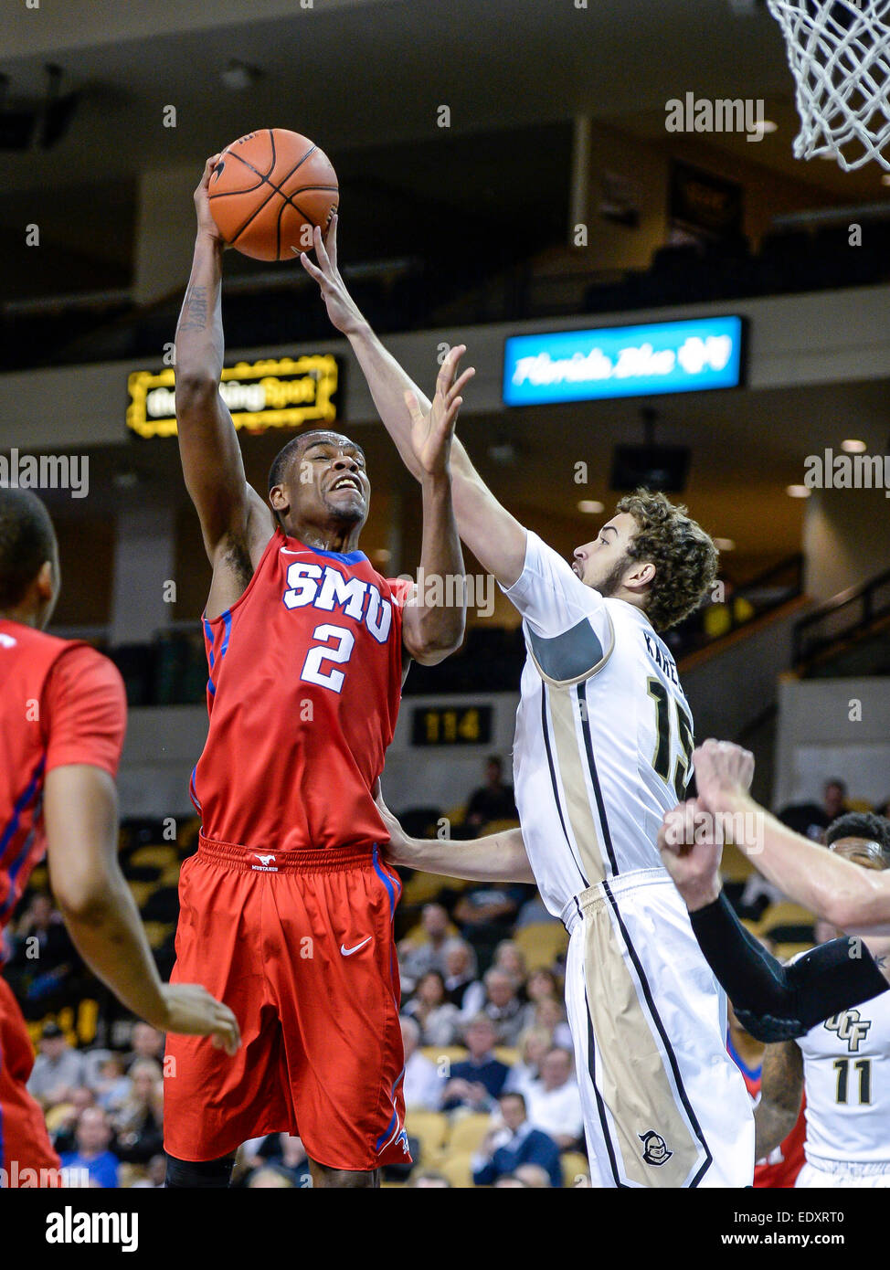 Orlando, FL, USA. 11th Jan, 2015. UCF Knights forward Dylan Karell (15 ...