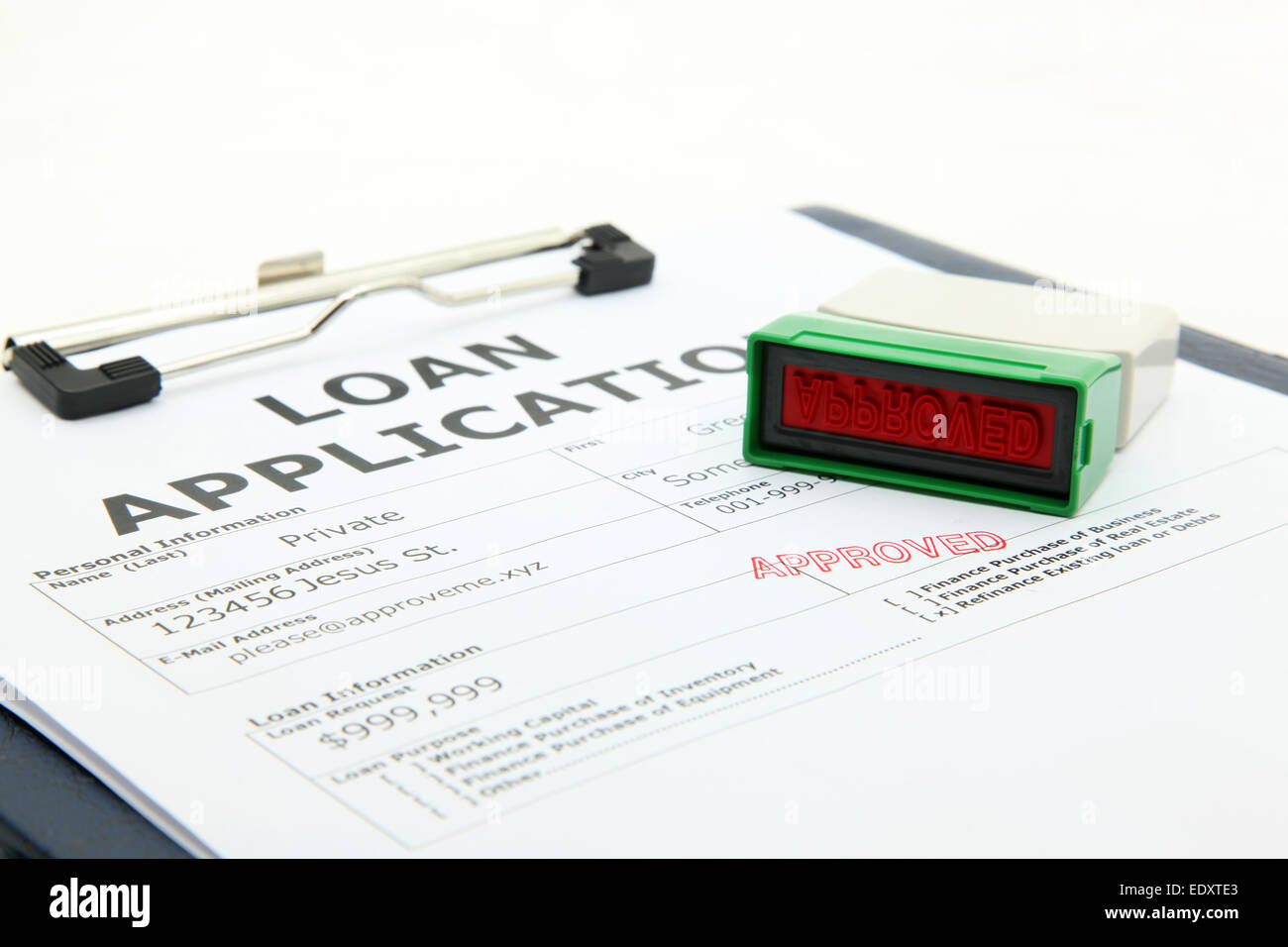 business concept the process of loan application contract approved ...