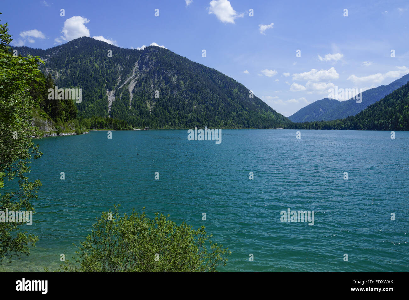 Tirol, Ausserfern, Plansee, Österreich, Plansee Lake, Ammergau Alps ...
