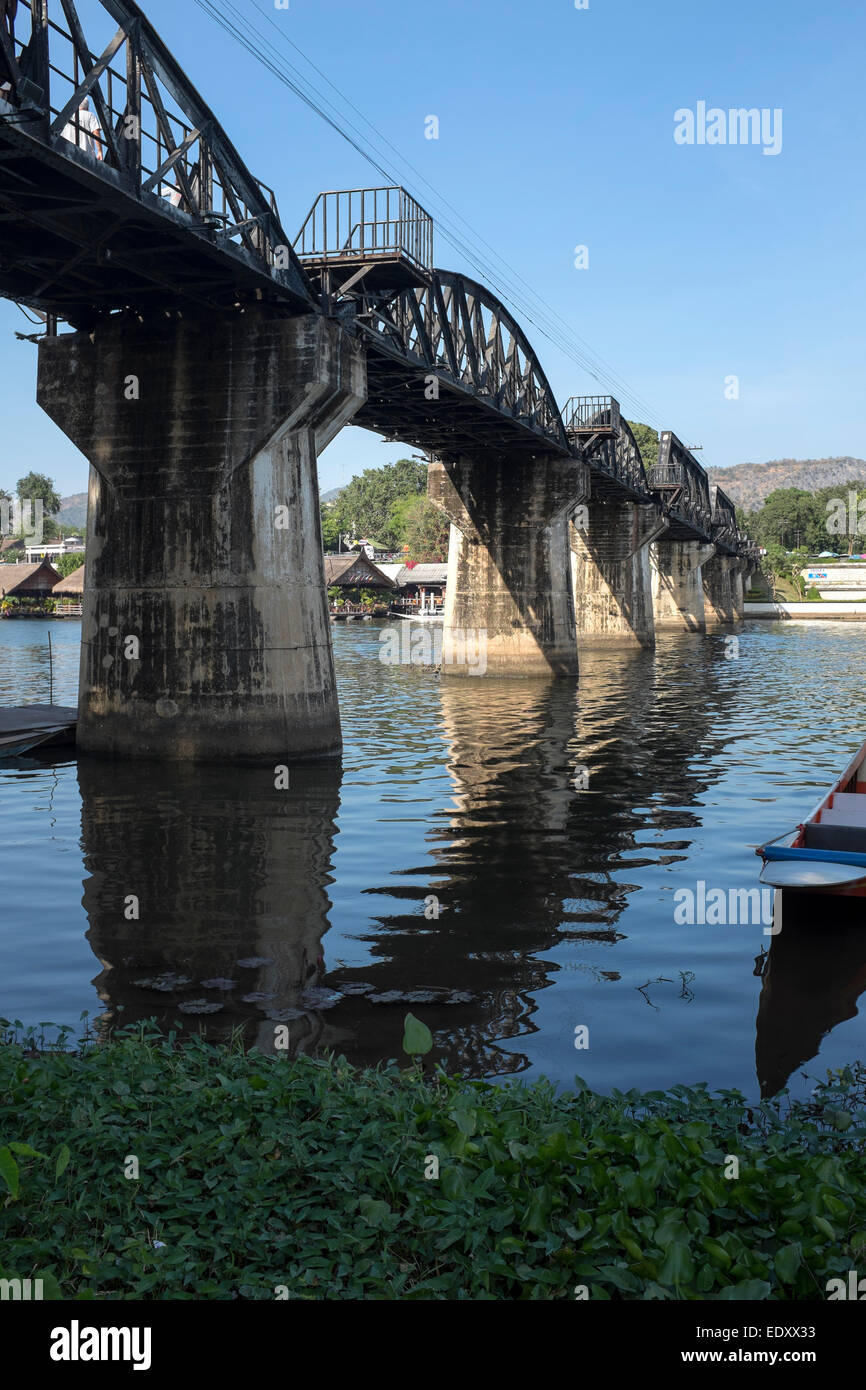 River Kwai Railway Bridge at Kanchanaburi Thailand Stock Photo - Alamy
