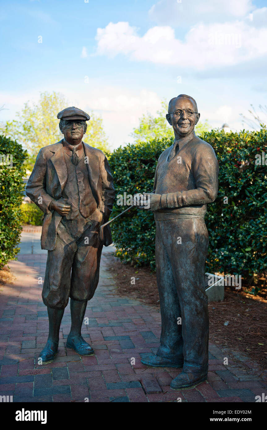Bronze Statues of Donald Ross and Richard Tufts the founders of ...