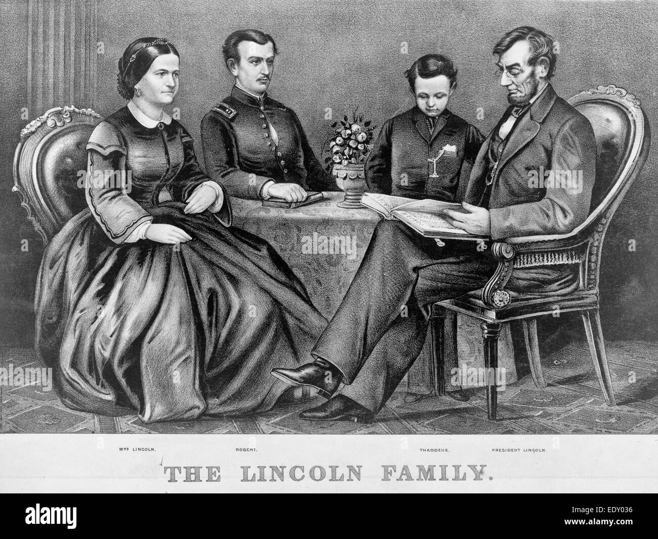 Abraham Lincoln And His Family As A Kid