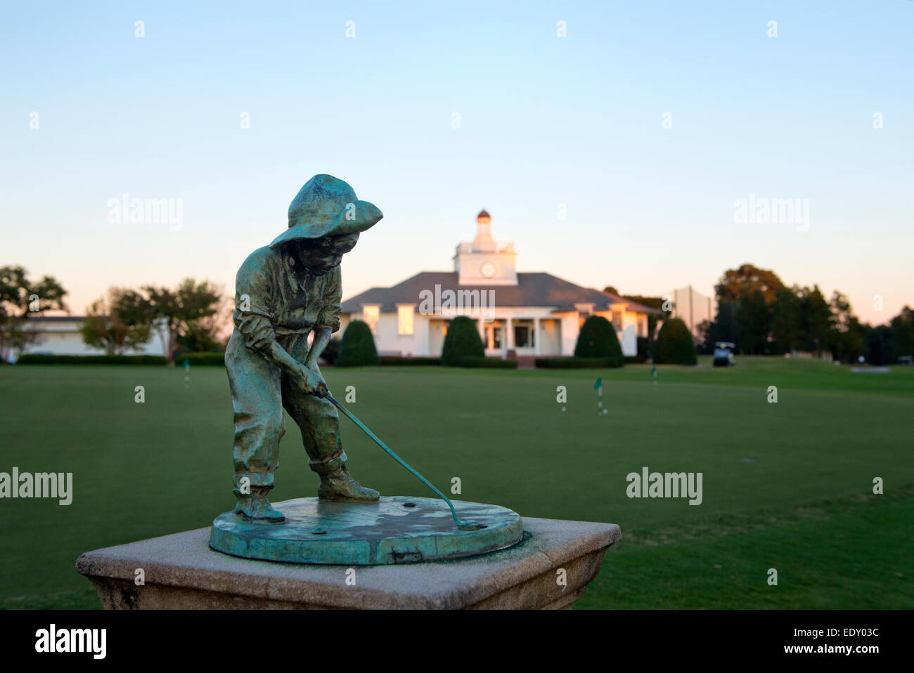 The "Putter Boy" sundial sculpture at Pinehurst Resort and Country Club ...