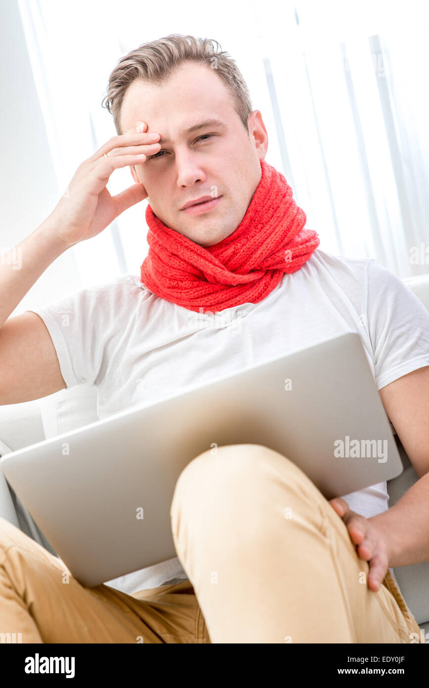 Sick man cold hi-res stock photography and images - Alamy