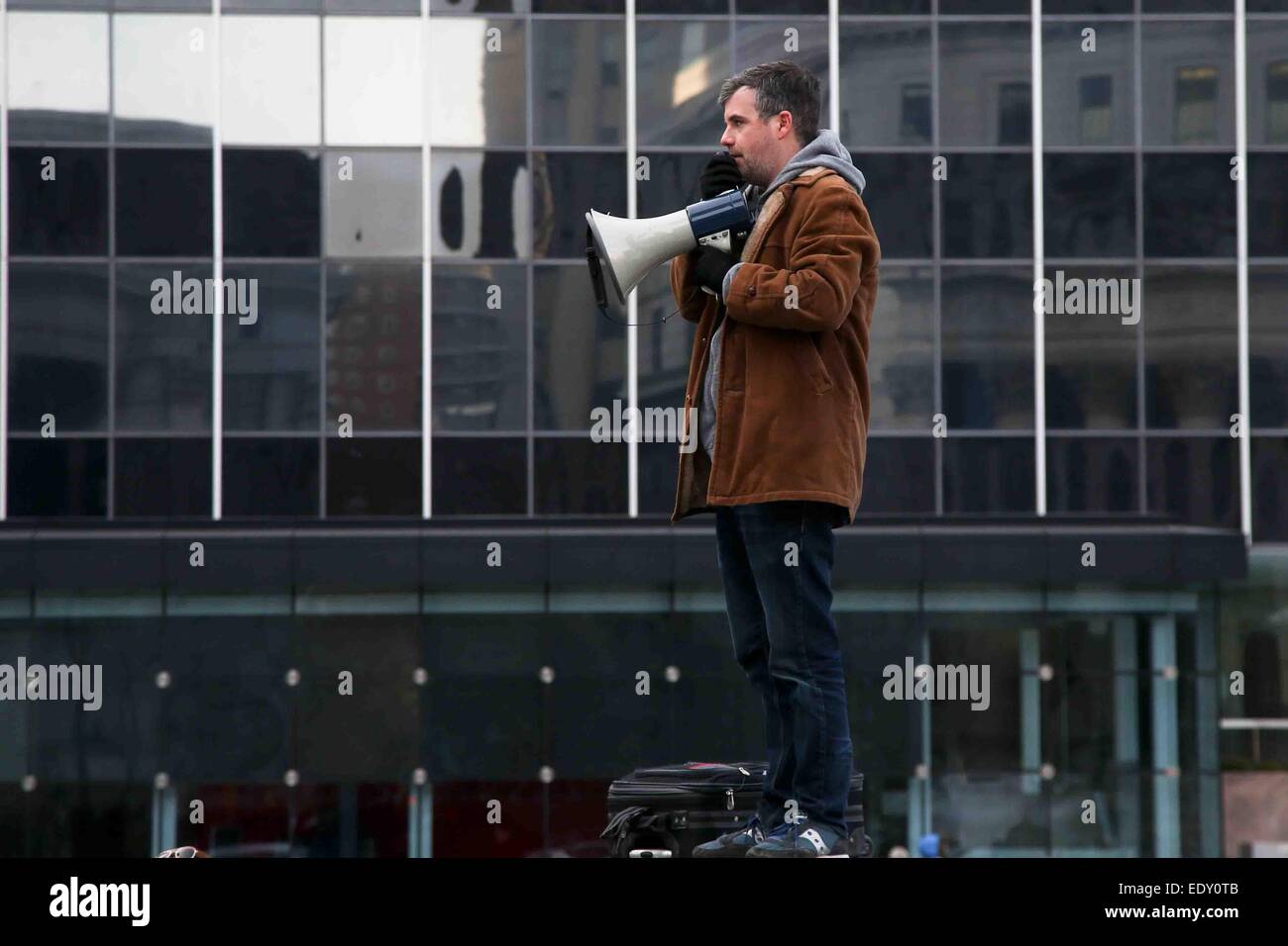 New York, USA. 11th Jan, 2015. NEW YORK-JAN 11: Charlie Todd, founder ...
