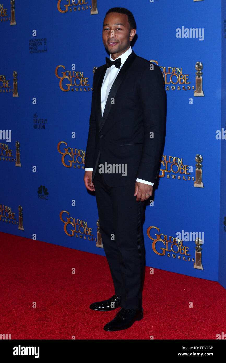 Los Angeles, California, USA. 11th Jan, 2015. John Legend poses in the ...