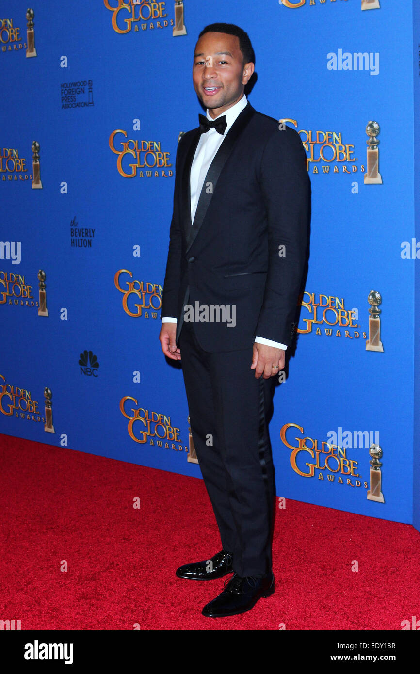 Los Angeles, California, USA. 11th Jan, 2015. John Legend poses in the ...