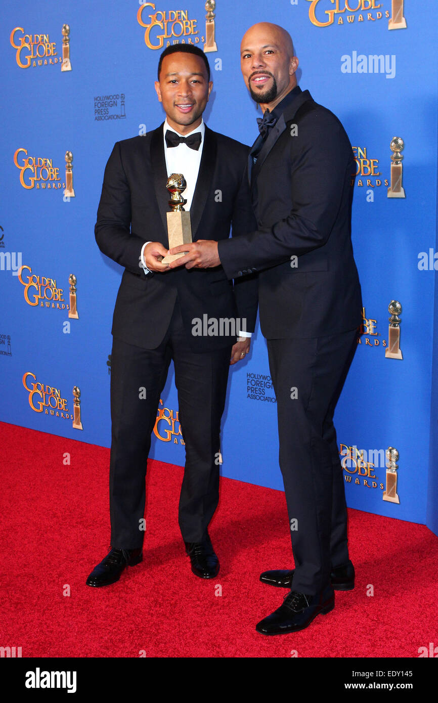 Los Angeles, California, USA. 11th Jan, 2015. John Legend; Common pose ...