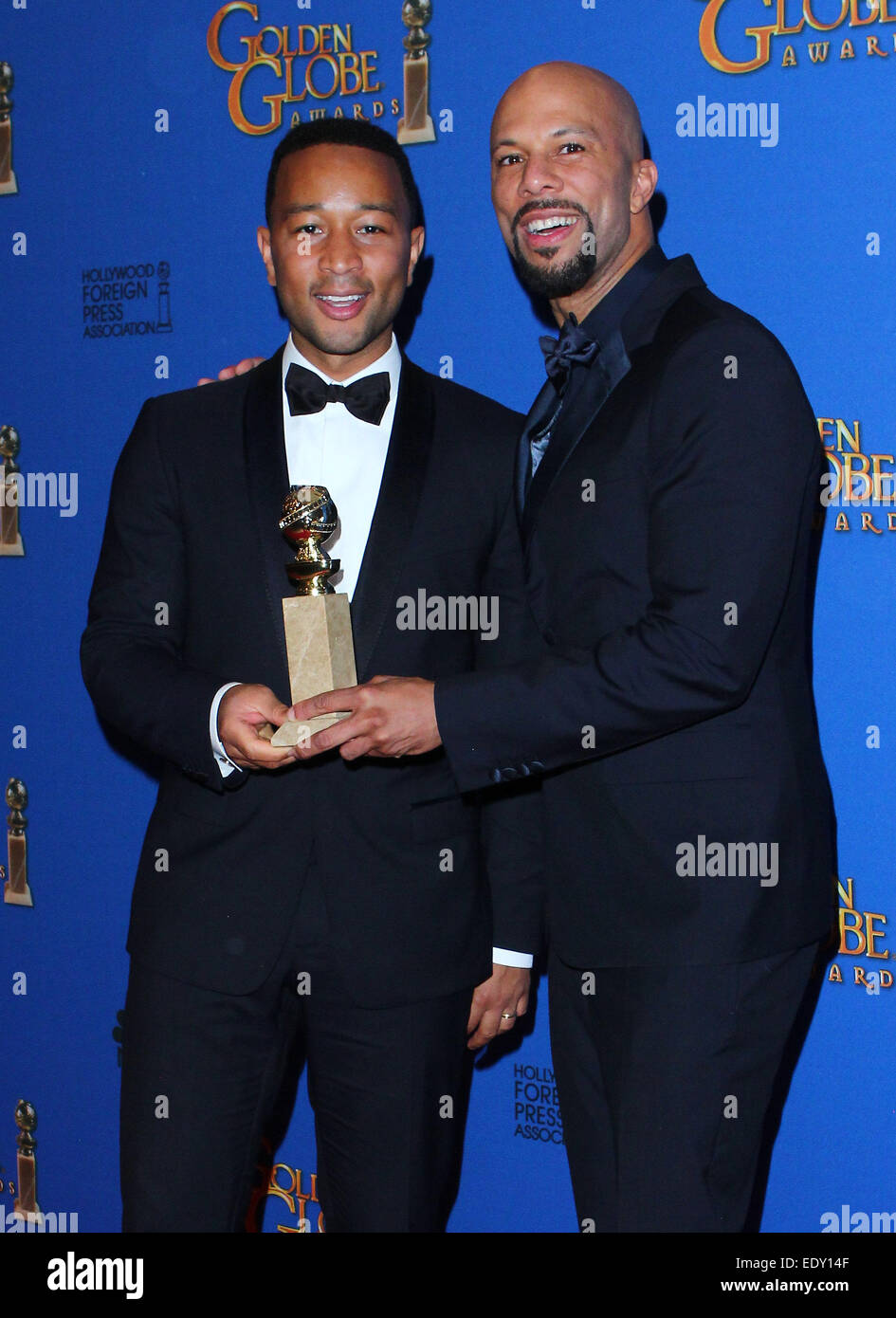 Los Angeles, California, USA. 11th Jan, 2015. John Legend; Common pose ...