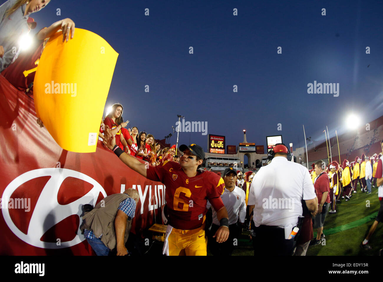 October 18 2014 USC Trojans quarterback Cody Kessler #6 celebrates ...