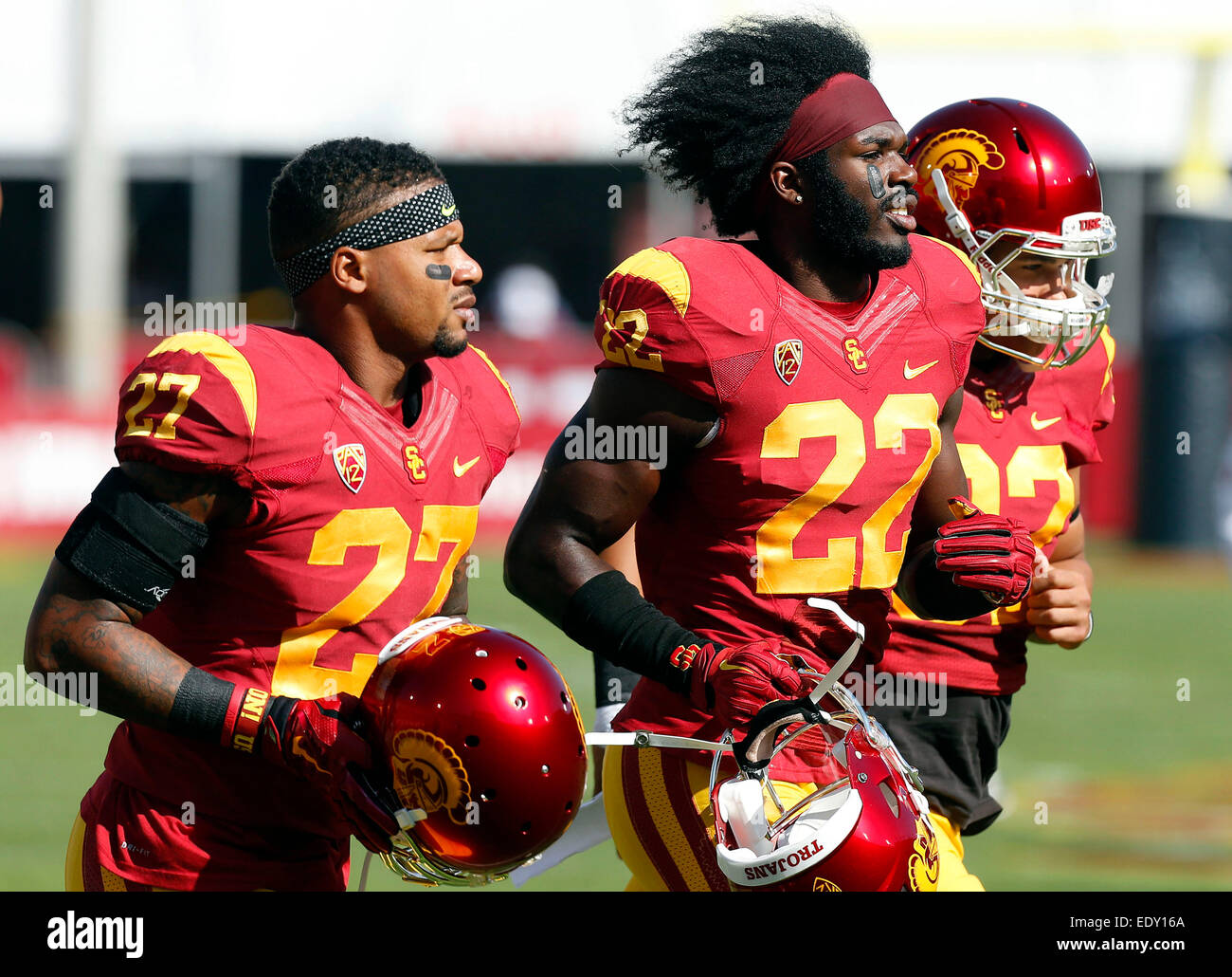 October 18 2014 USC Trojans safety Leon McQuay #22 in action during the ...