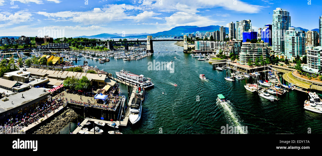 Vancouver skyline aerial hi-res stock photography and images - Alamy