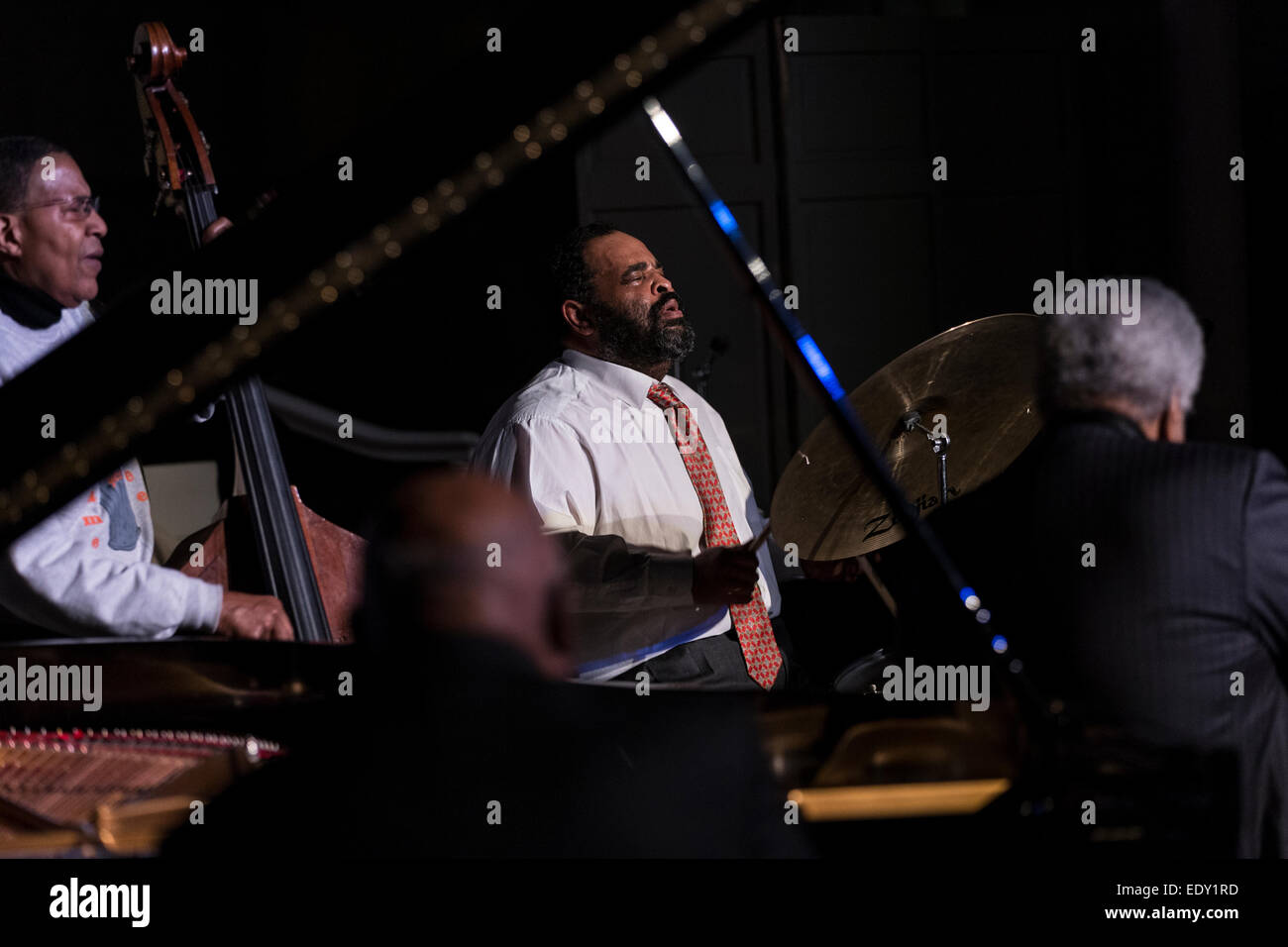 New York, NY - January 08, 2015: Harold Mabern, George Coleman Jr, Eric ...