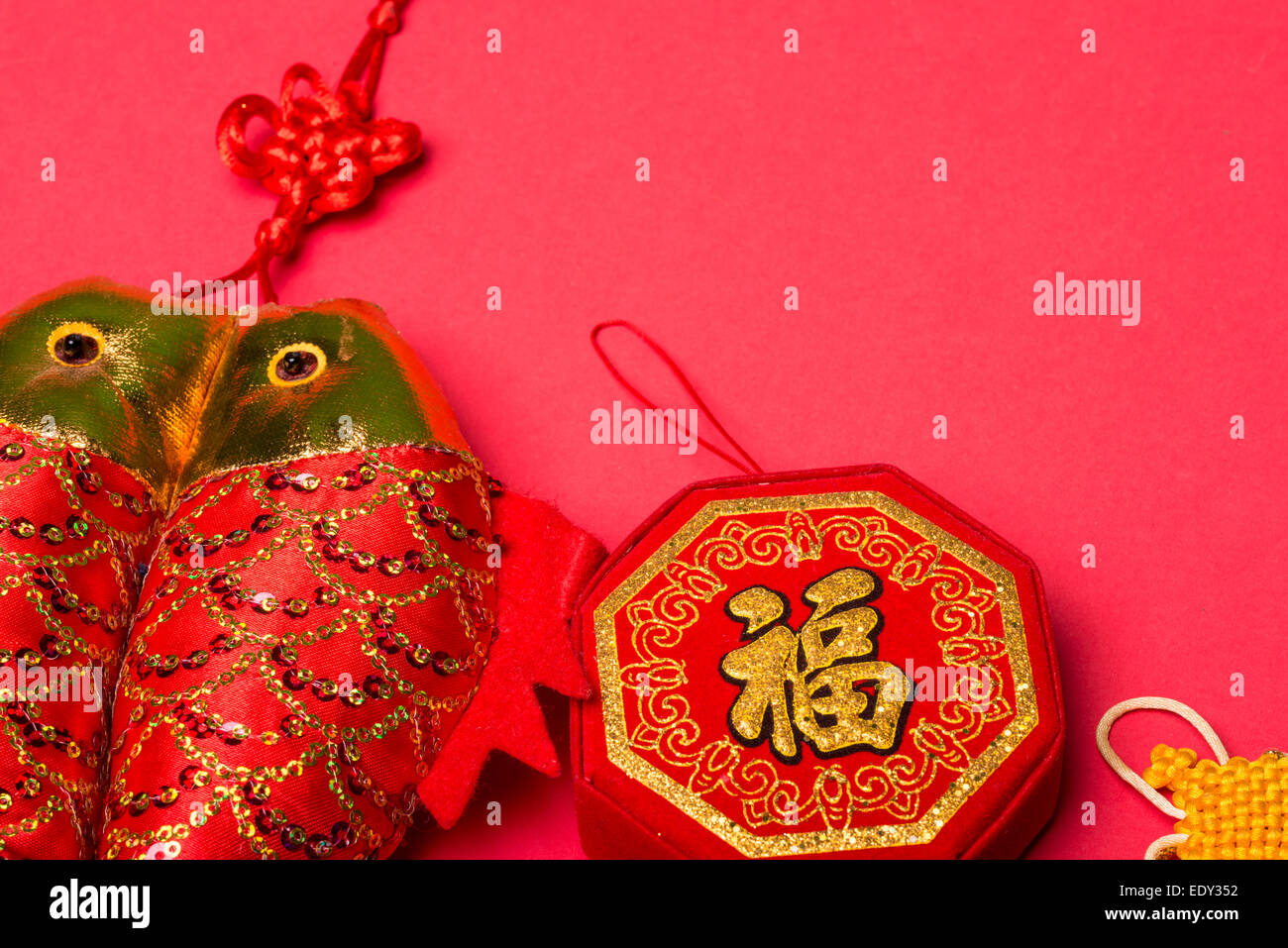 Still life of chinese new year decorations hi-res stock photography and ...