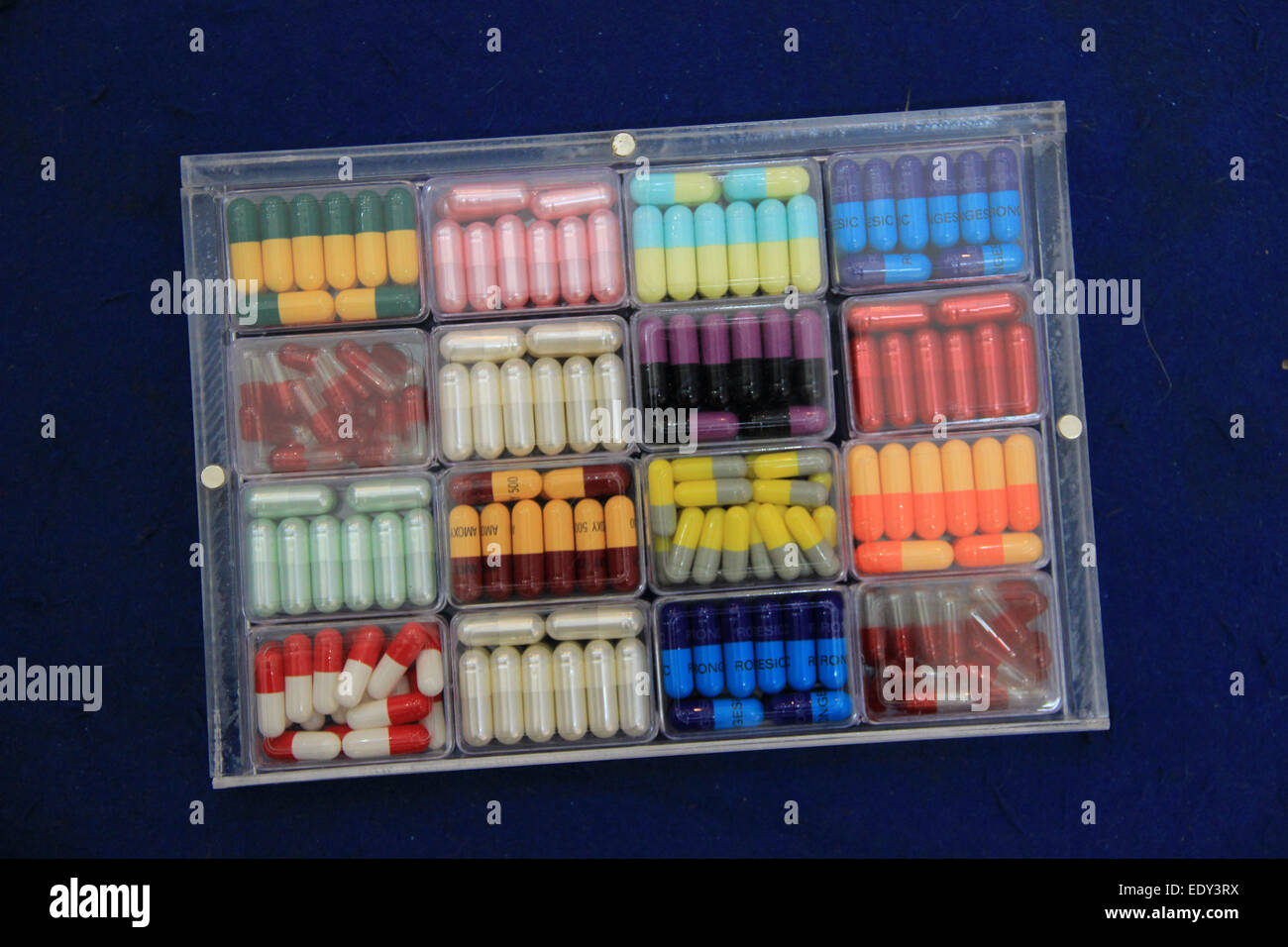 Colorful capsule medicine Stock Photo - Alamy