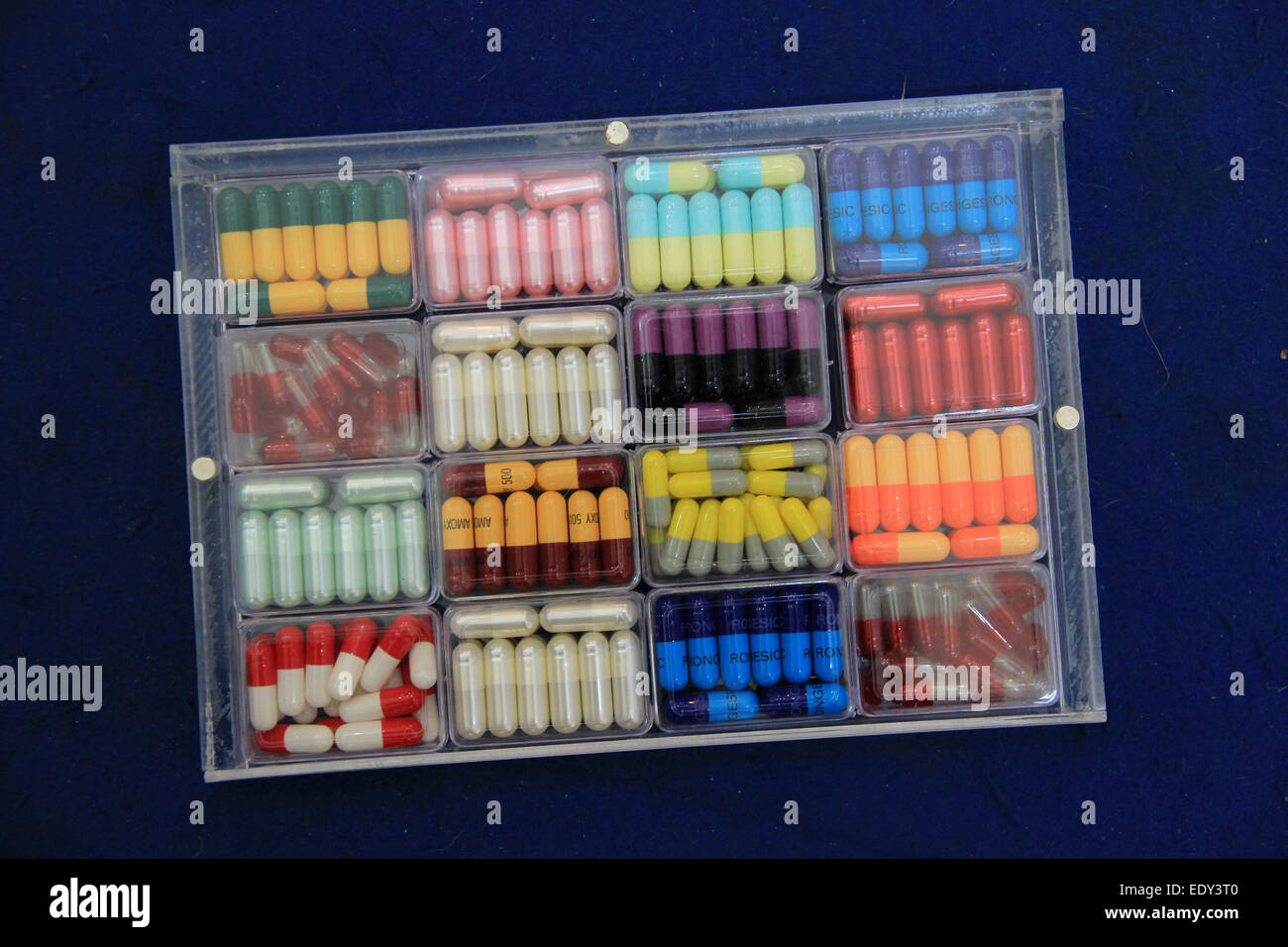 Colorful capsule medicine Stock Photo - Alamy