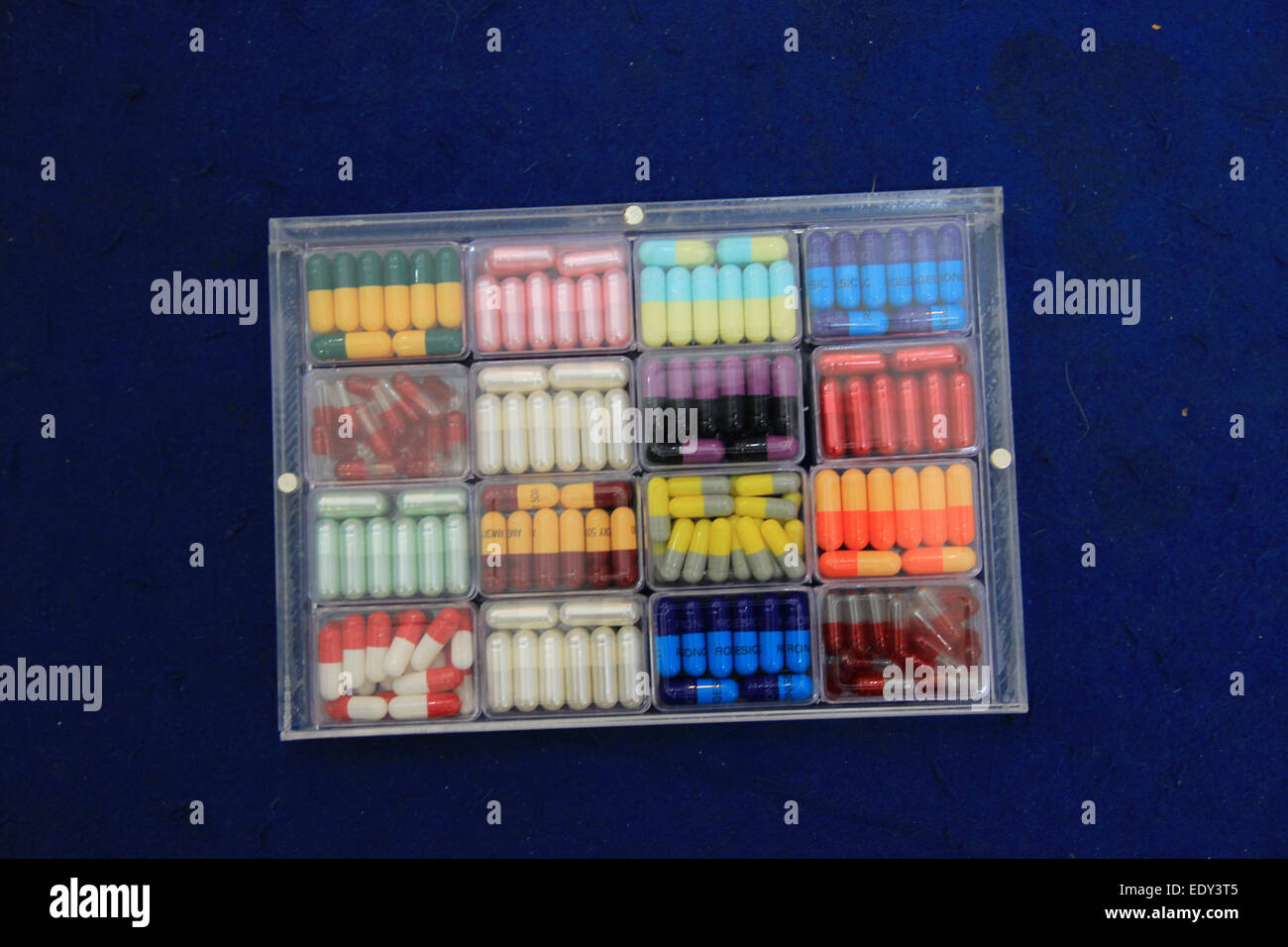 Colorful capsule medicine Stock Photo - Alamy