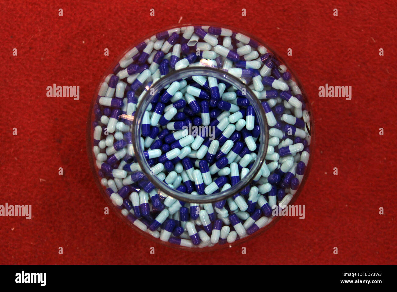 Colorful capsule medicine Stock Photo - Alamy