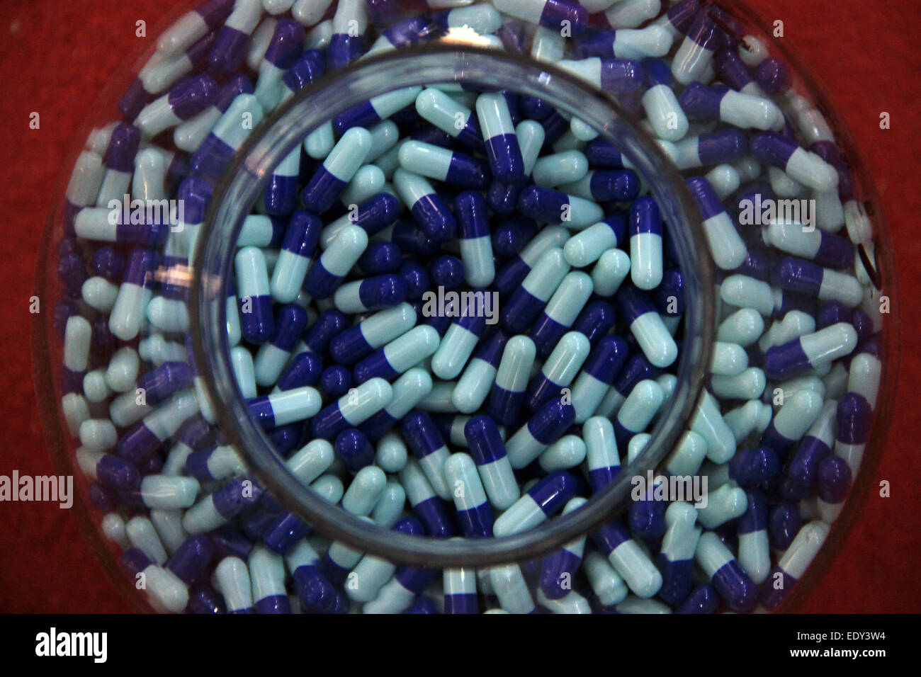 Colorful capsule medicine Stock Photo - Alamy