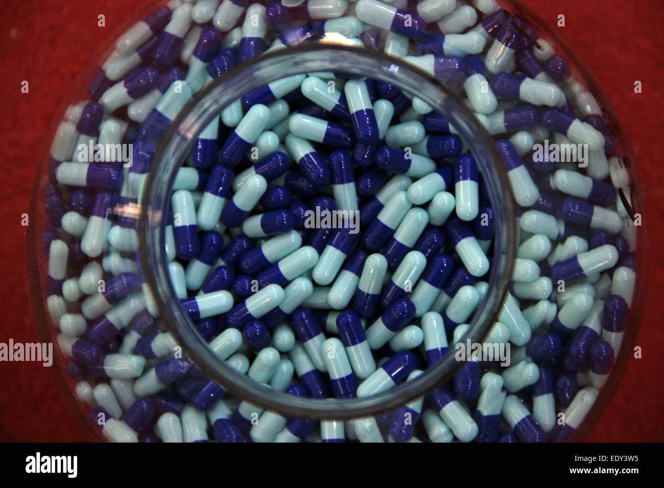 Colorful capsule medicine Stock Photo - Alamy