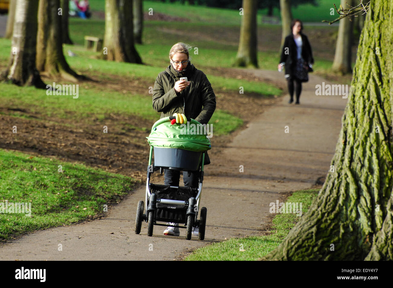 Woman Pushing A Pram Stock Photos & Woman Pushing A Pram Stock Images ...