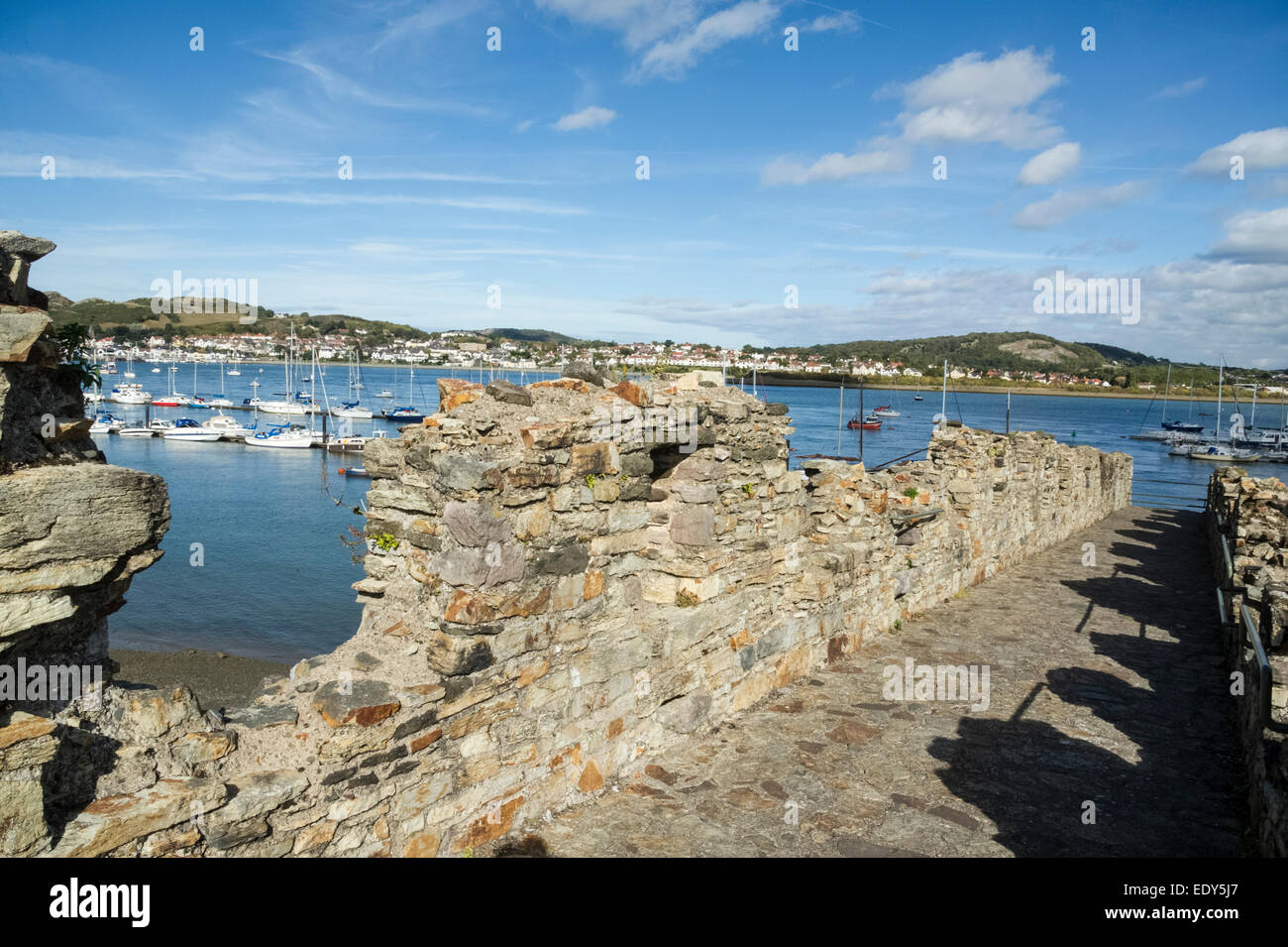 North Wales, Conwy, Ruins of Conwy Castle Stock Photo - Alamy