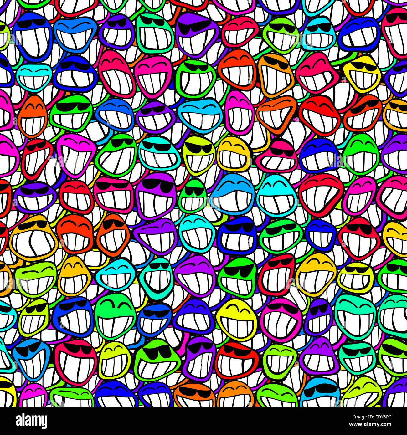 Smiling faces drawing hi-res stock photography and images - Alamy