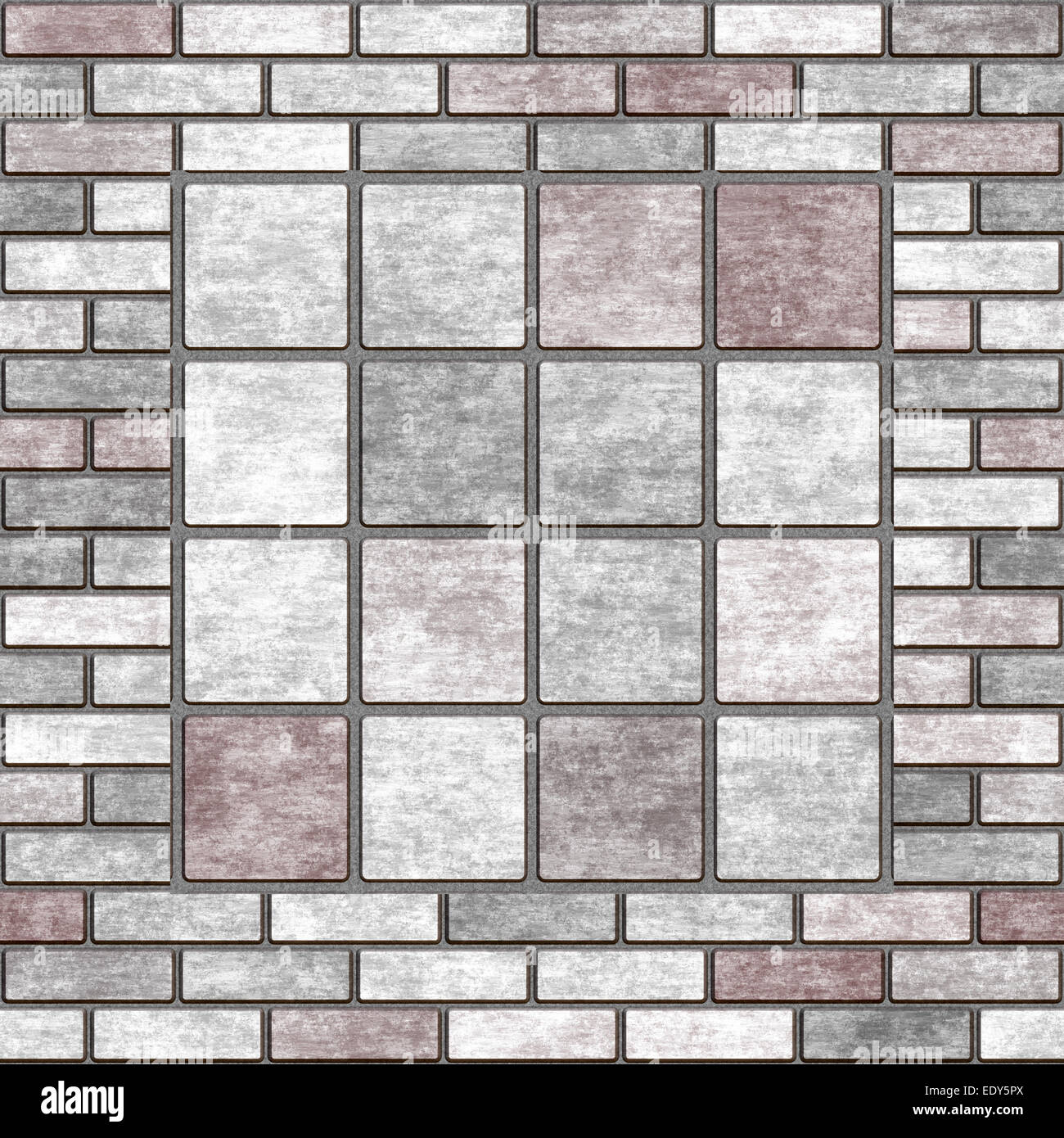 Discolored bricks forming flat wall surface Stock Photo - Alamy