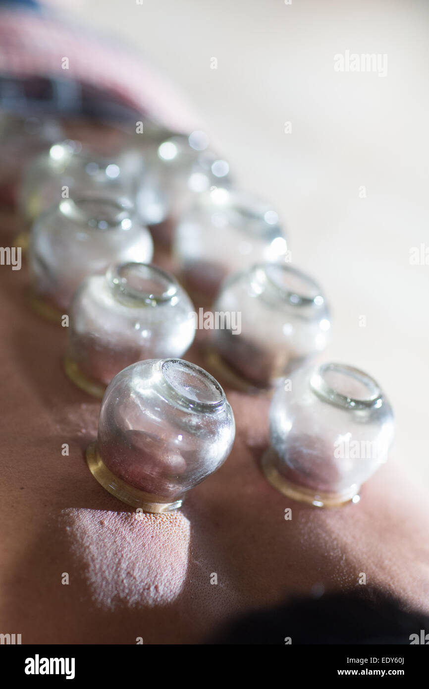 Woman glasses cupping hand hi-res stock photography and images - Alamy