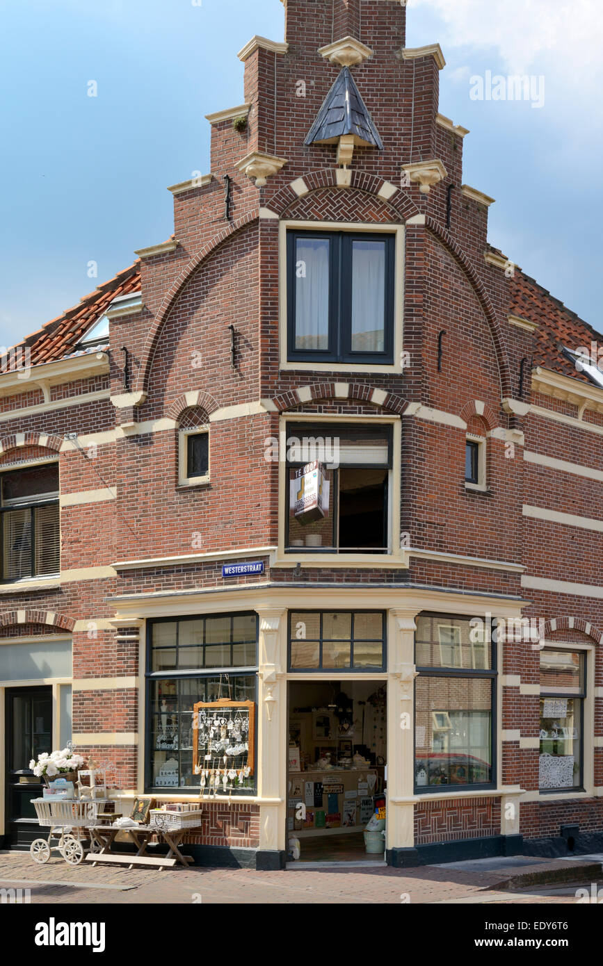 Unique Dutch style building on the corner of Kaasmarkt and Westerstraat ...