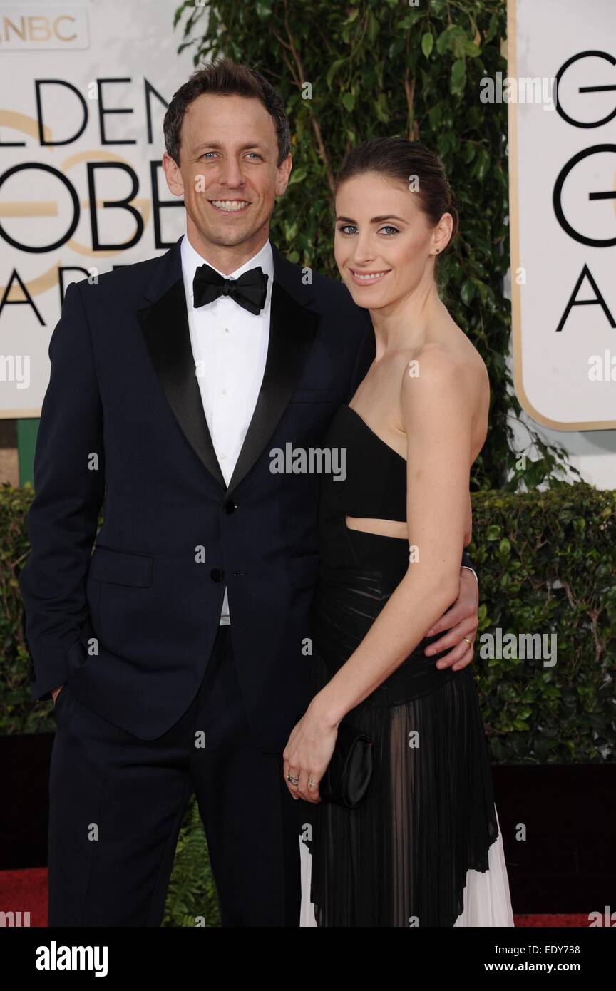 Beverly Hills, CA. 11th Jan, 2015. Seth Meyers, Alexis Ashe at arrivals ...