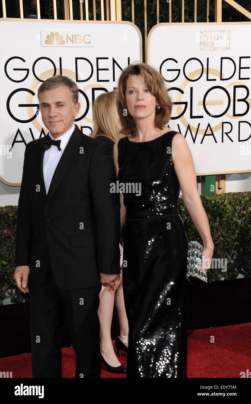 Beverly Hills, CA. 11th Jan, 2015. Christoph Waltz, Judith Holste at ...