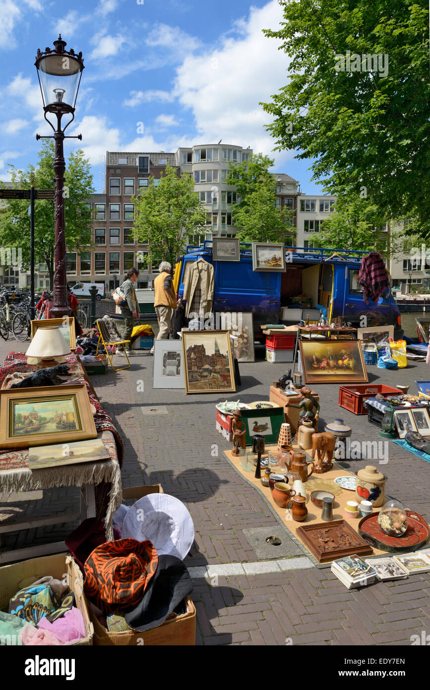 Waterlooplein Flea Market, Amsterdam, North Holland, Netherlands ...