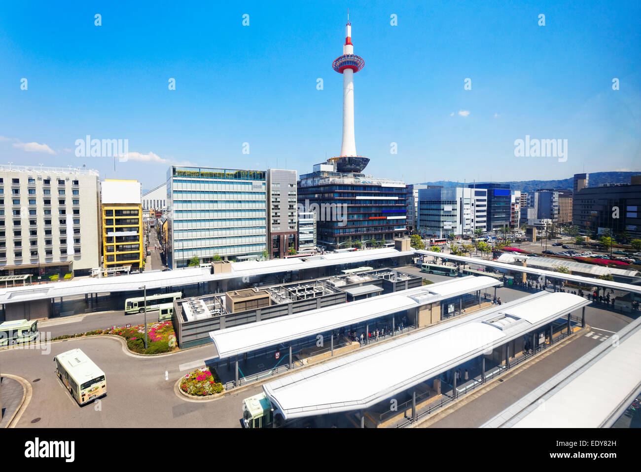 Kyoto, Japan cityscape at Kyoto Tower Stock Photo - Alamy