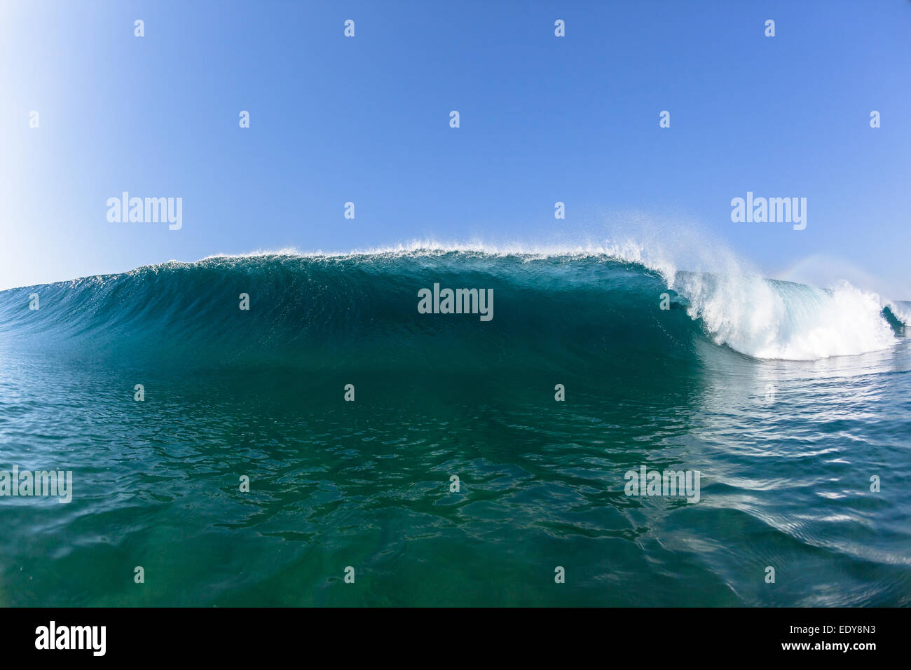 Ocean blue wave swimming water photo inside closeup encounter of ...