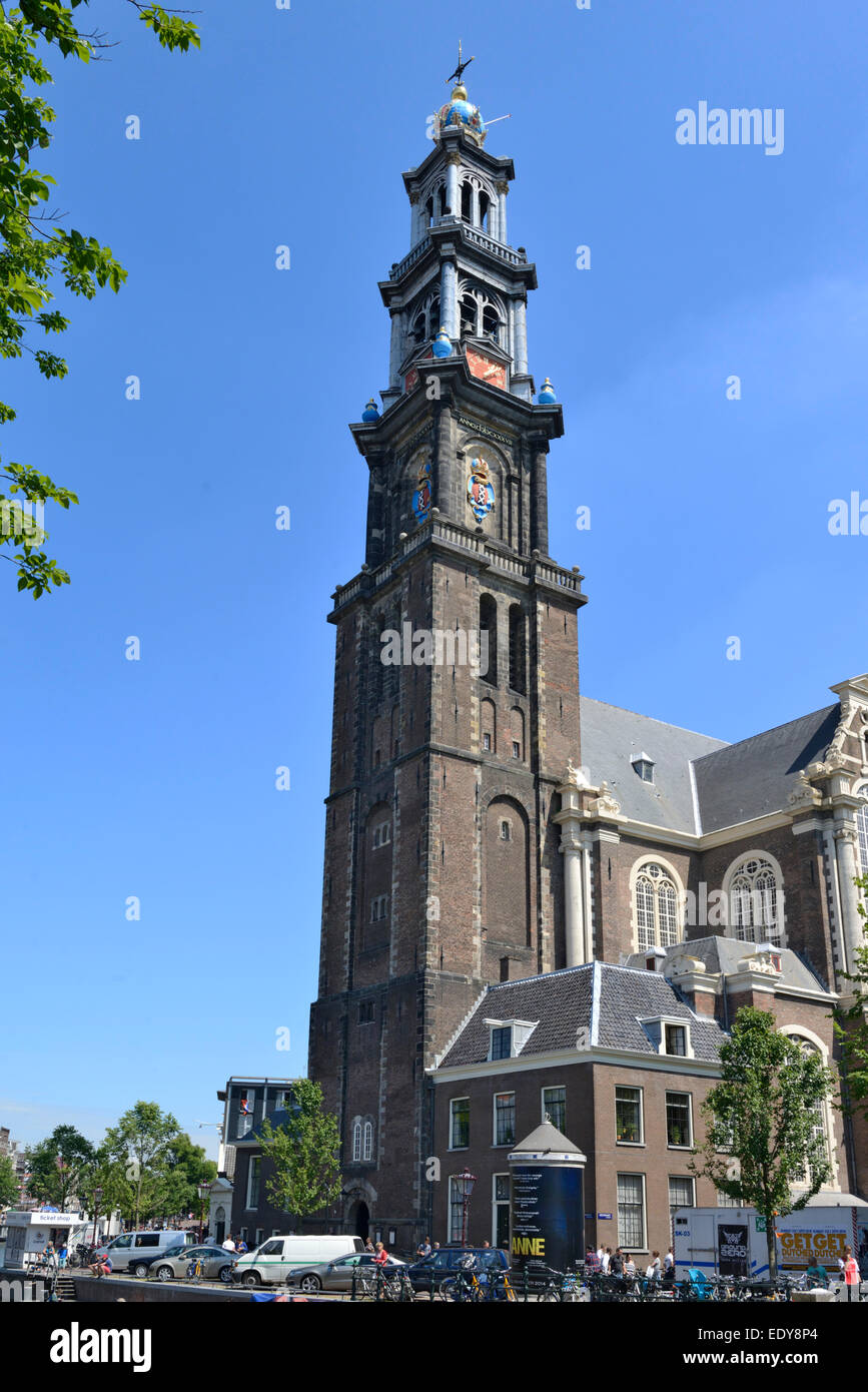 Westerkerk tower hi-res stock photography and images - Alamy