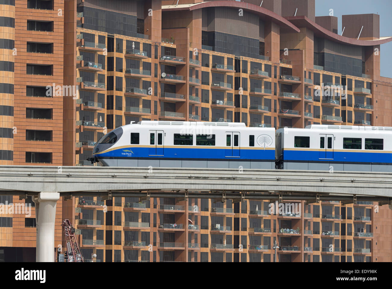 Palm jumeirah monorail hi-res stock photography and images - Alamy