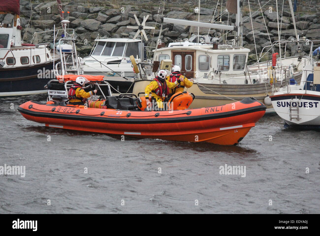 Aberystwyth west Wales life boat 2015 Stock Photo - Alamy