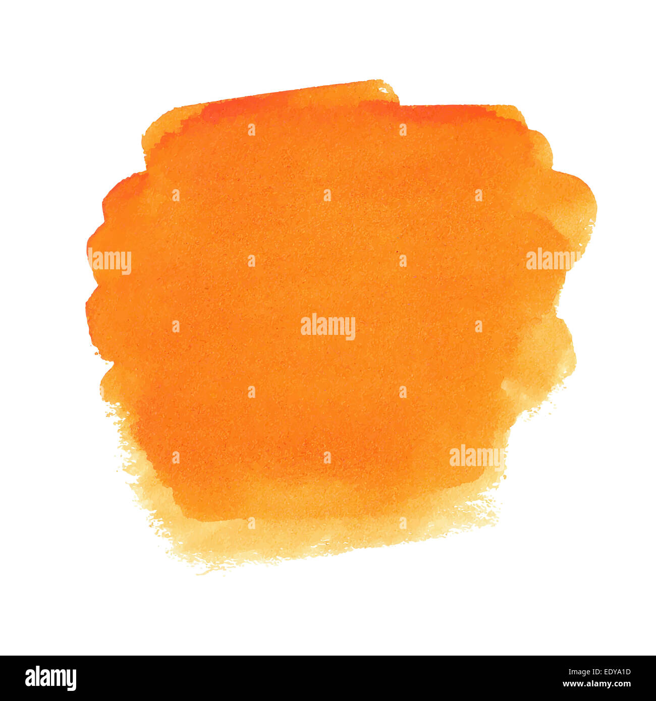 Orange watercolor spot Stock Photo - Alamy