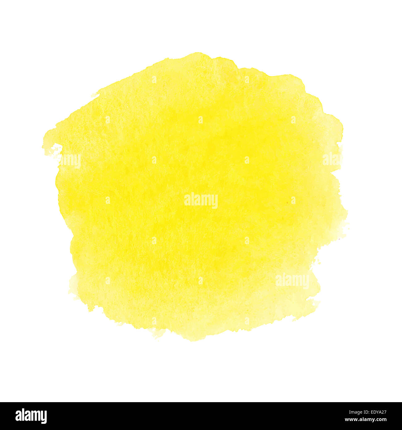 Yellow watercolor spot Stock Photo - Alamy