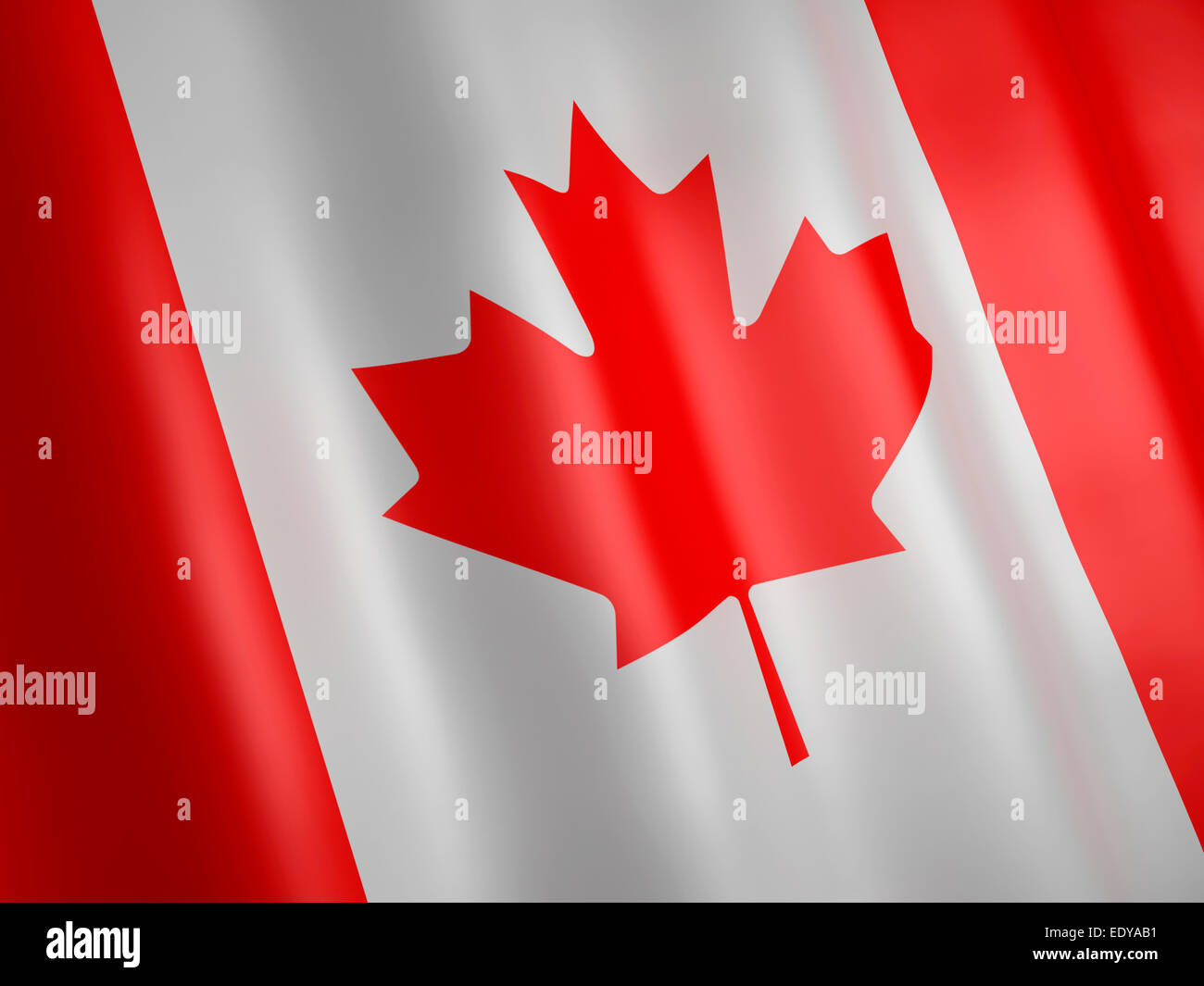 image of Canada flag. 3d renderer illustration Stock Photo - Alamy