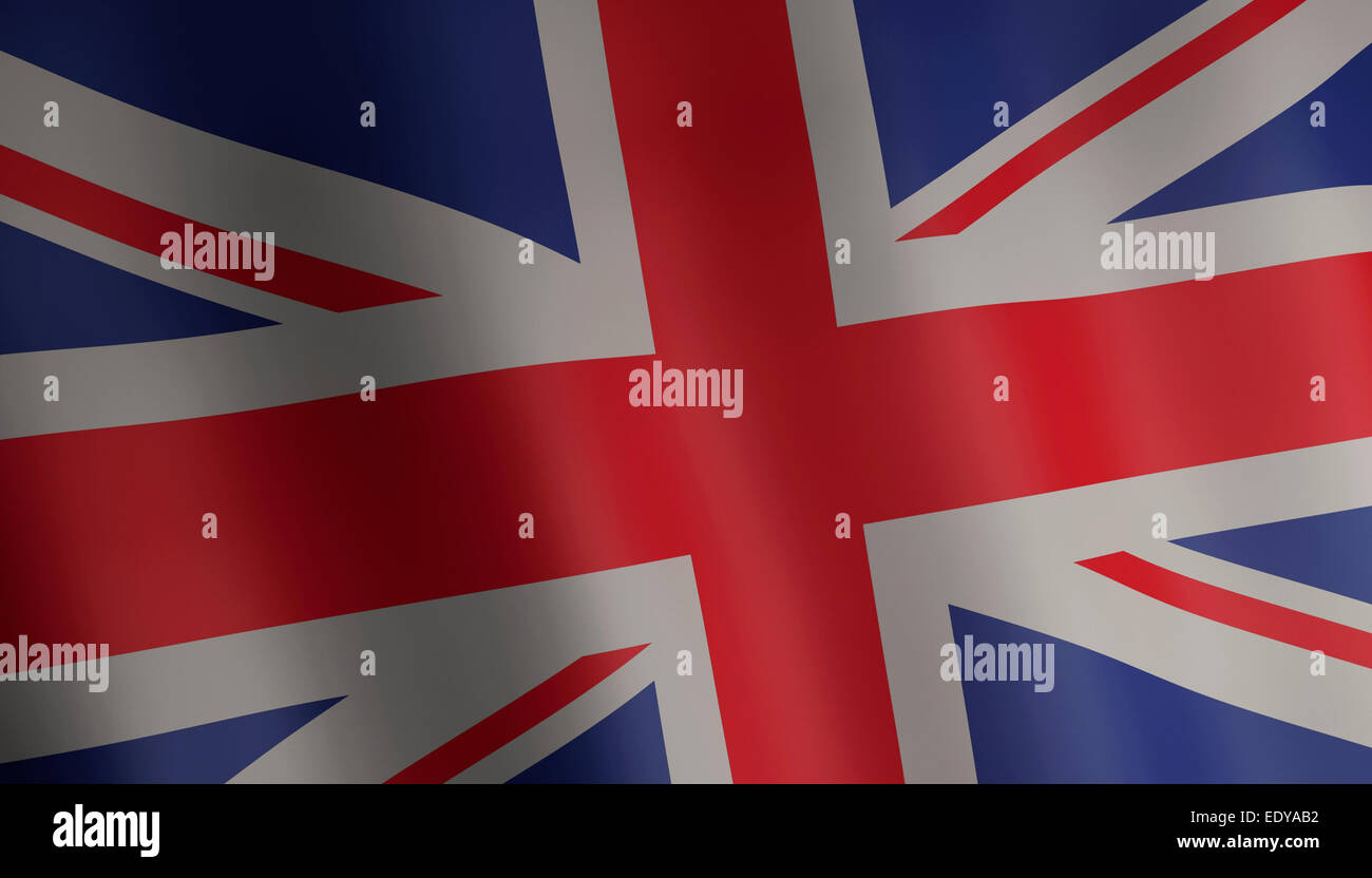3d united kingdom flag hi-res stock photography and images - Alamy