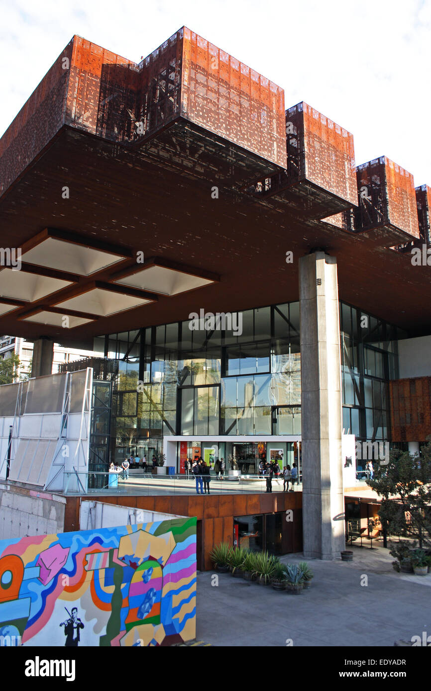 The Gabriela Mistral Cultural Centre, or GAM, in Santiago, Chile Stock ...