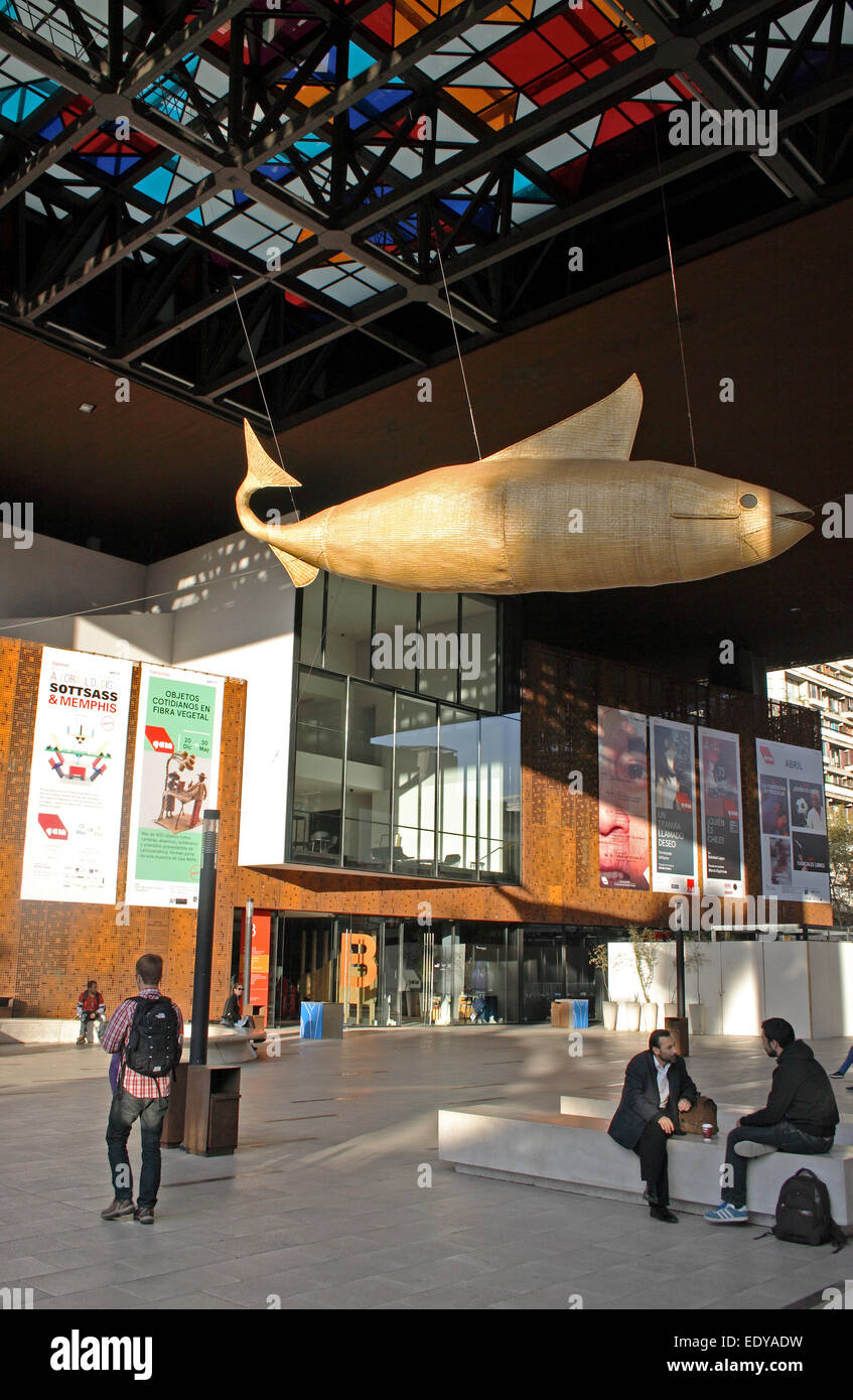 The Gabriela Mistral Cultural Centre, or GAM, in Santiago, Chile Stock ...