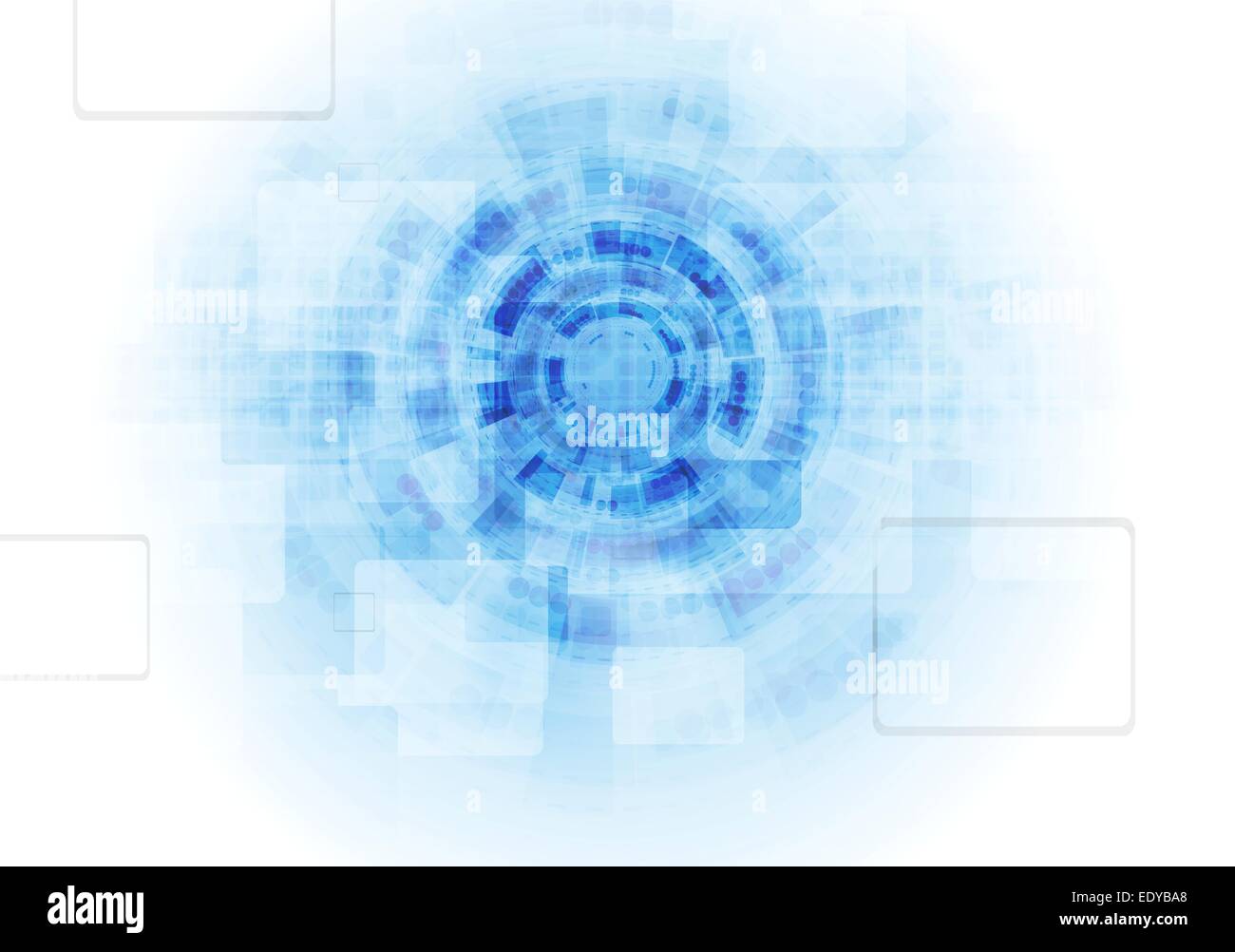 Abstract blue tech background. Vector design Stock Photo - Alamy