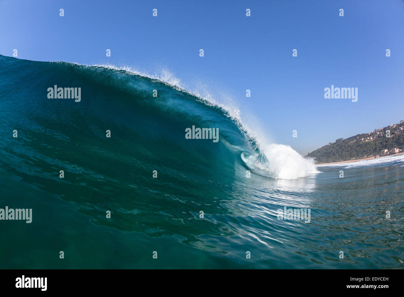 Ocean blue wave swimming water photo inside closeup encounter of ...